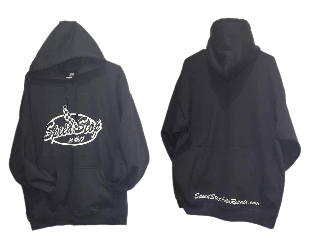 Speed Stop Hoodie Black/White – Speed Stop Auto Repair